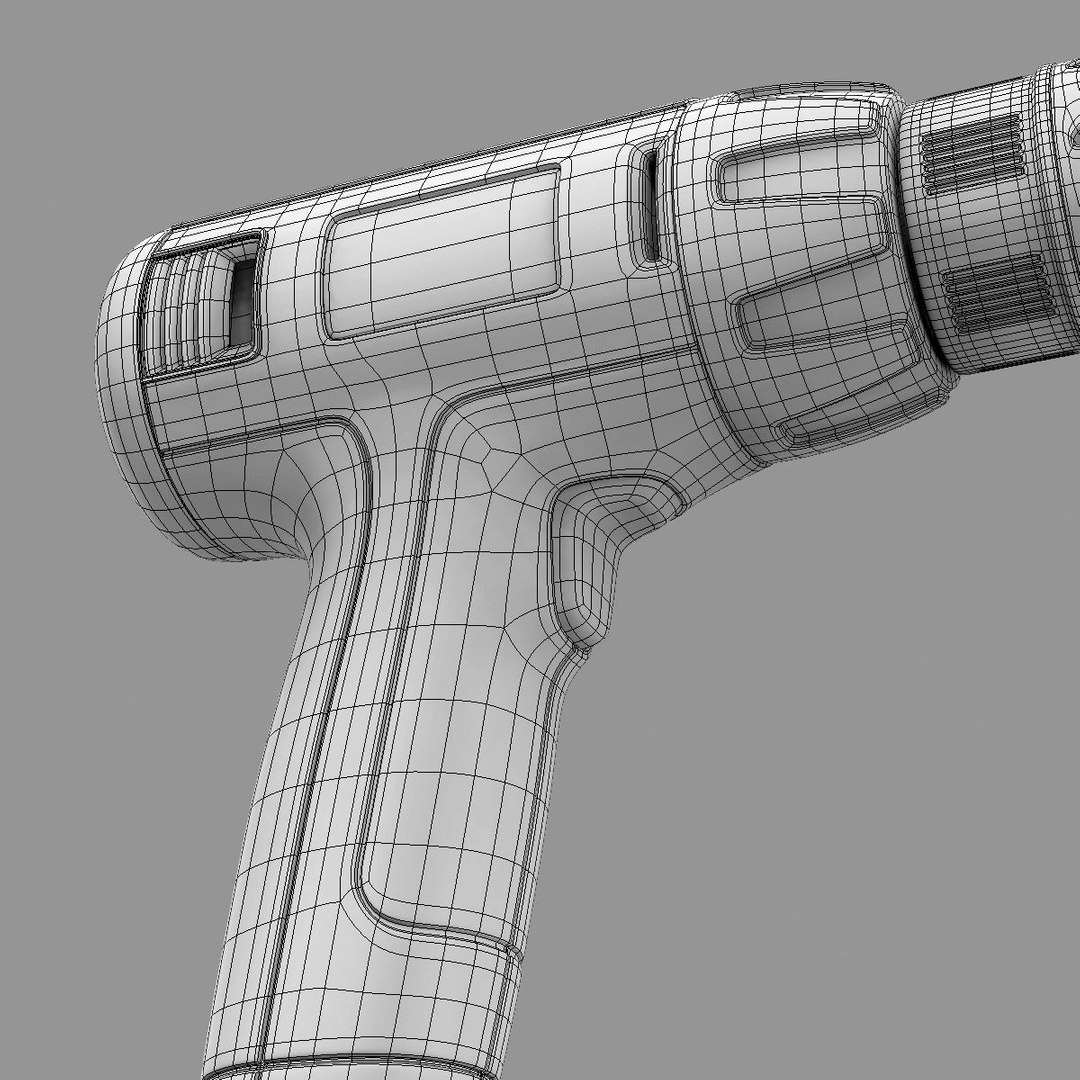 3ds max black drilling machine