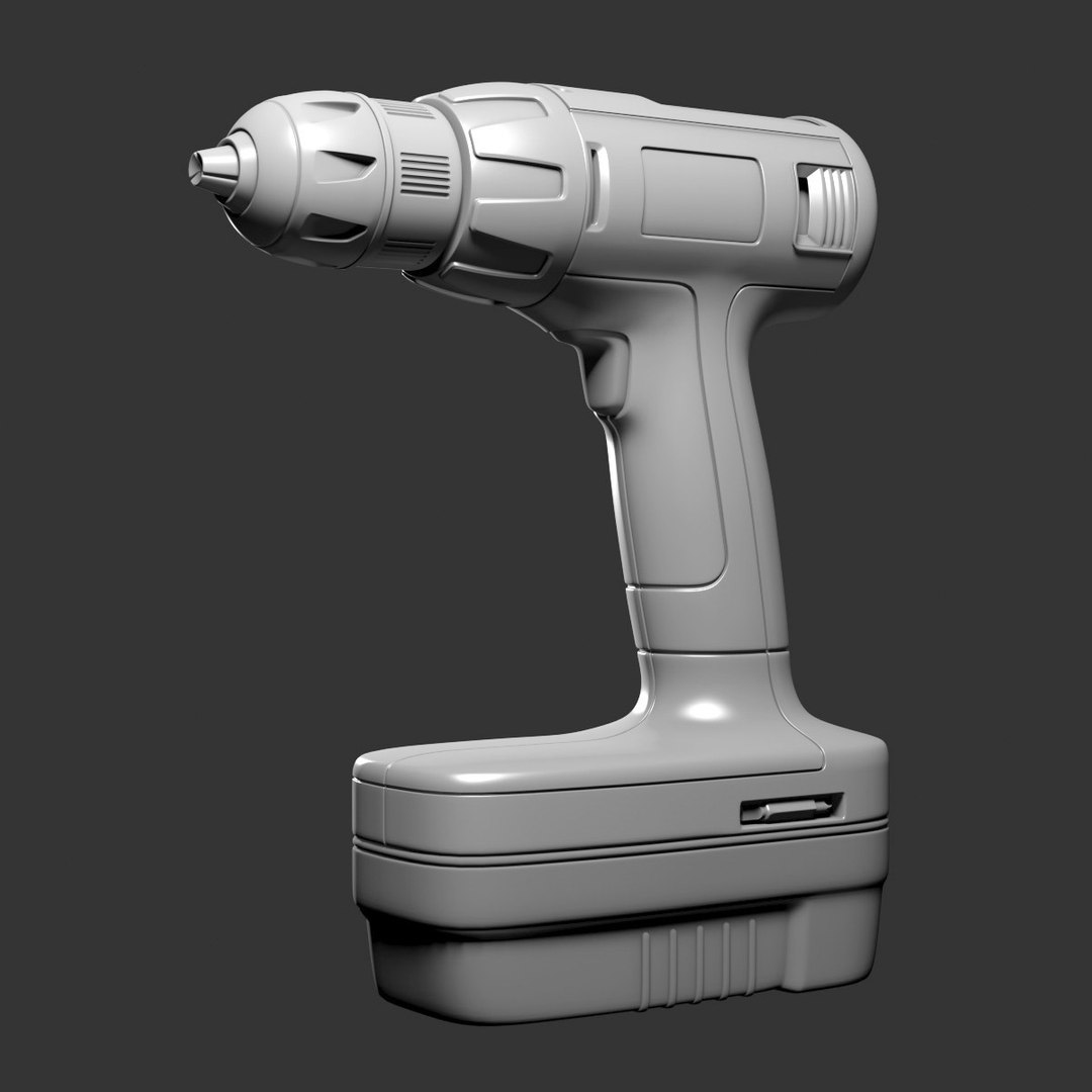 3ds max black drilling machine