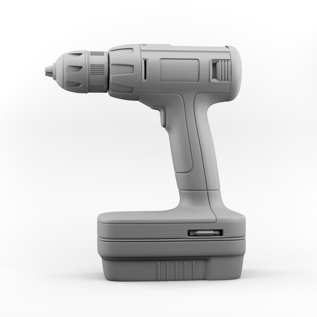 3ds max black drilling machine