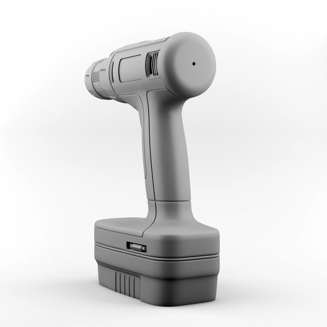 3ds max black drilling machine