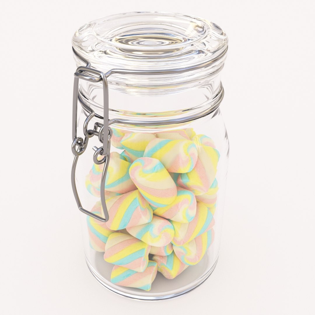3D candy jar model - TurboSquid 1549921