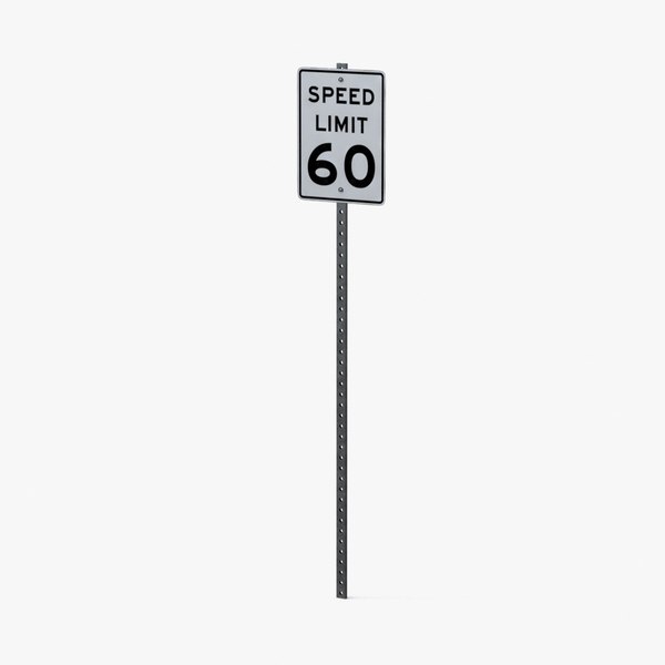 speed limit sign 60 max