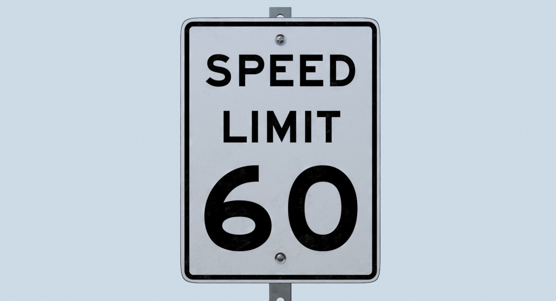 Speed Limit Sign 60 Max