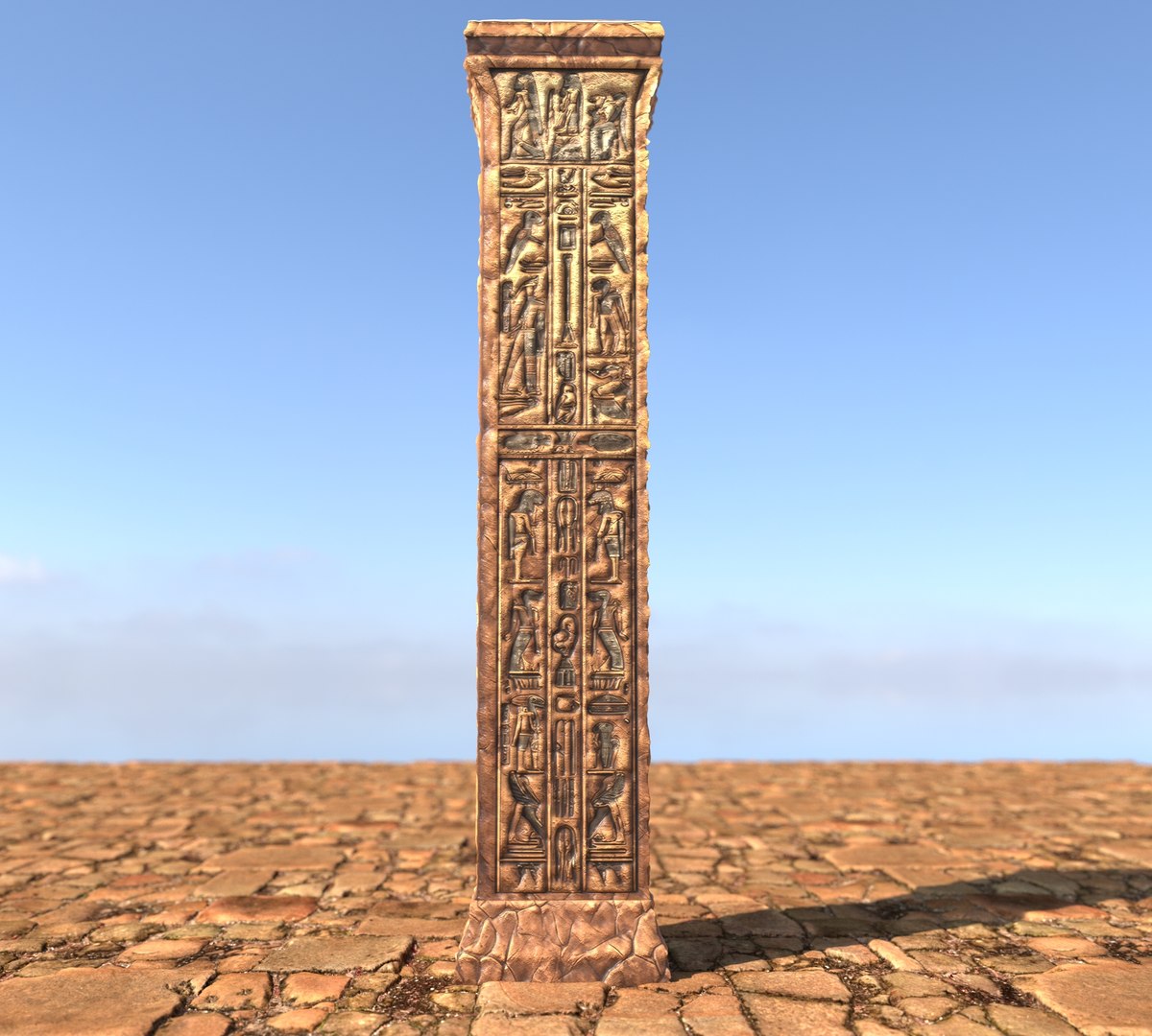 3D Egyptian Pillars Pack Model - TurboSquid 2192401