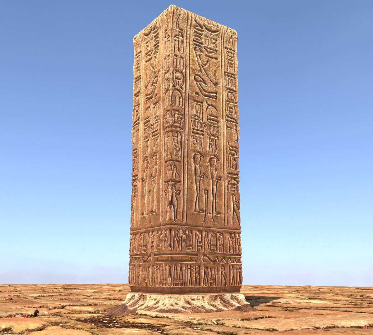 3D Egyptian Pillars Pack Model - TurboSquid 2192401