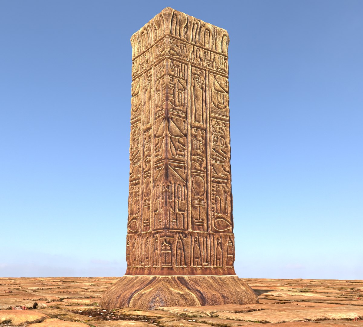 3D Egyptian Pillars Pack Model - TurboSquid 2192401