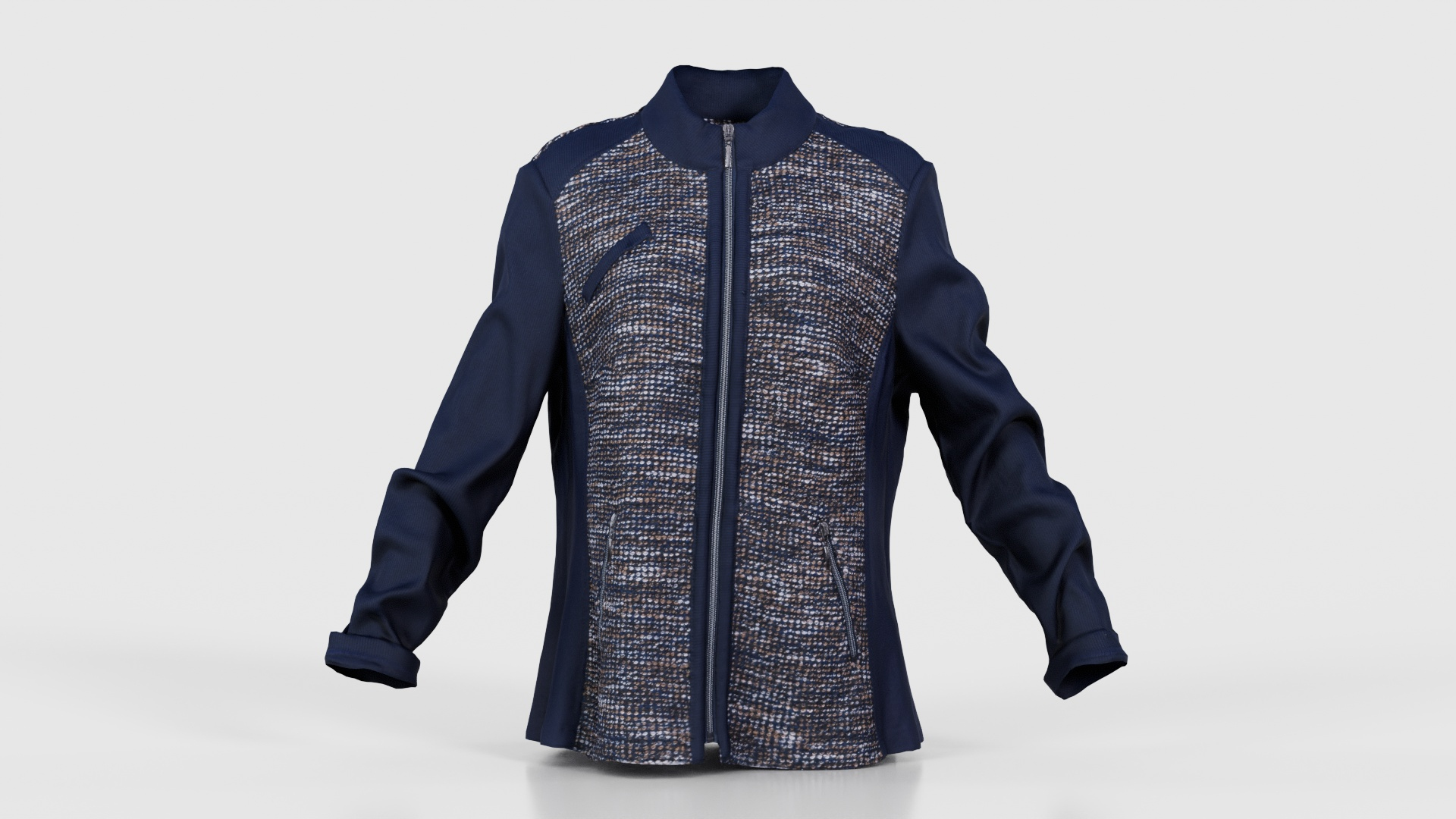 Blue Decorated Jacket Remastered 3D Model - TurboSquid 2361374