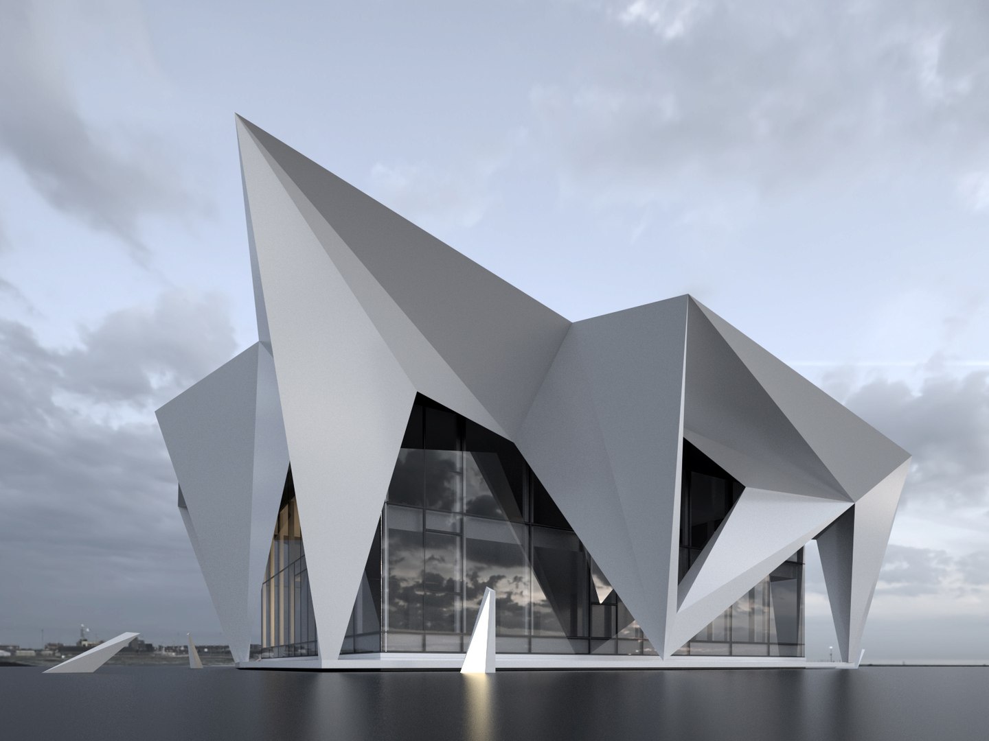 3D Building Office Villa Model - TurboSquid 1478411