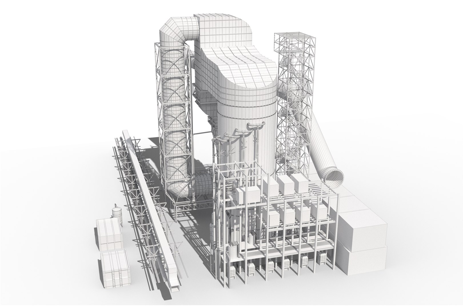 3d factory model