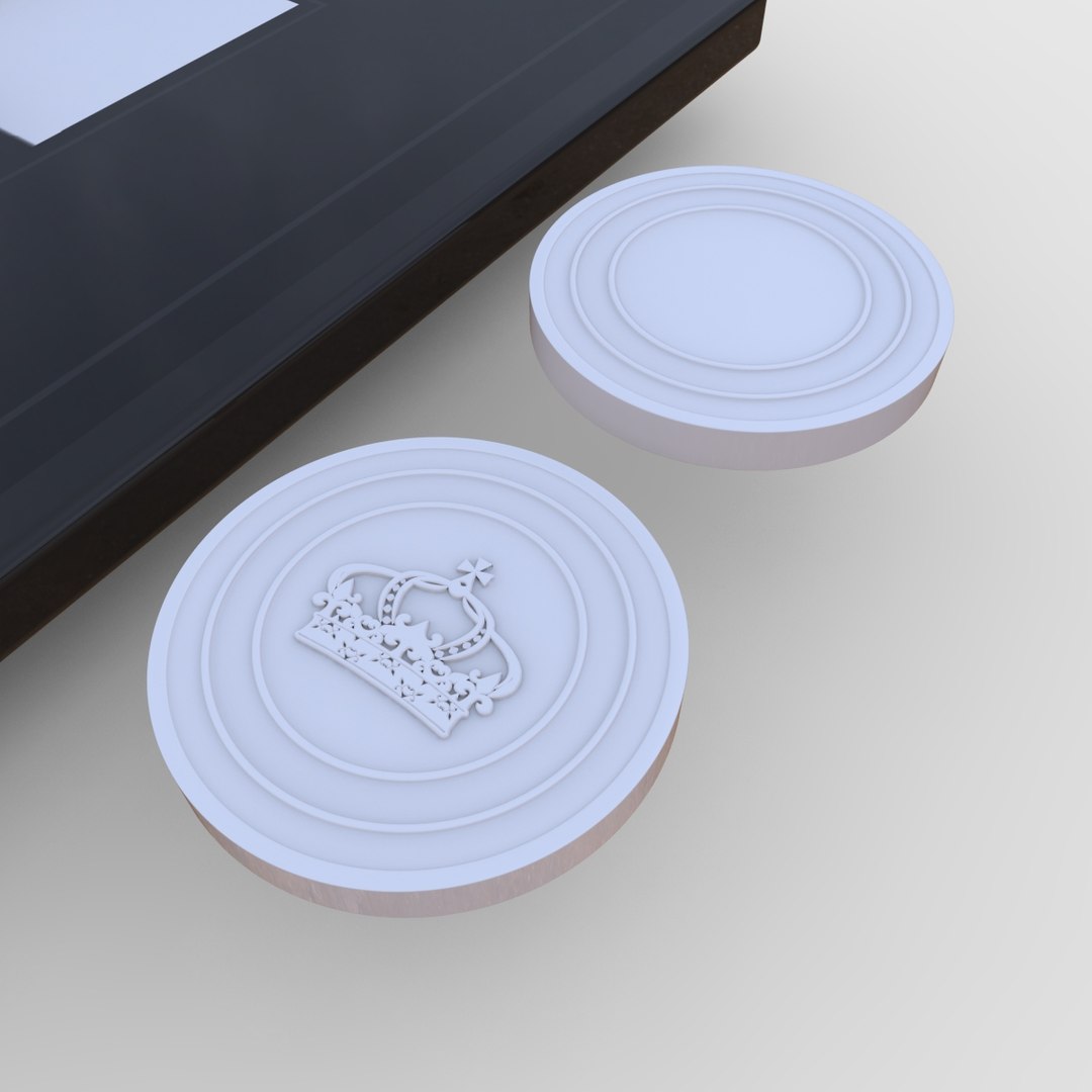 3d Checker Piece Model