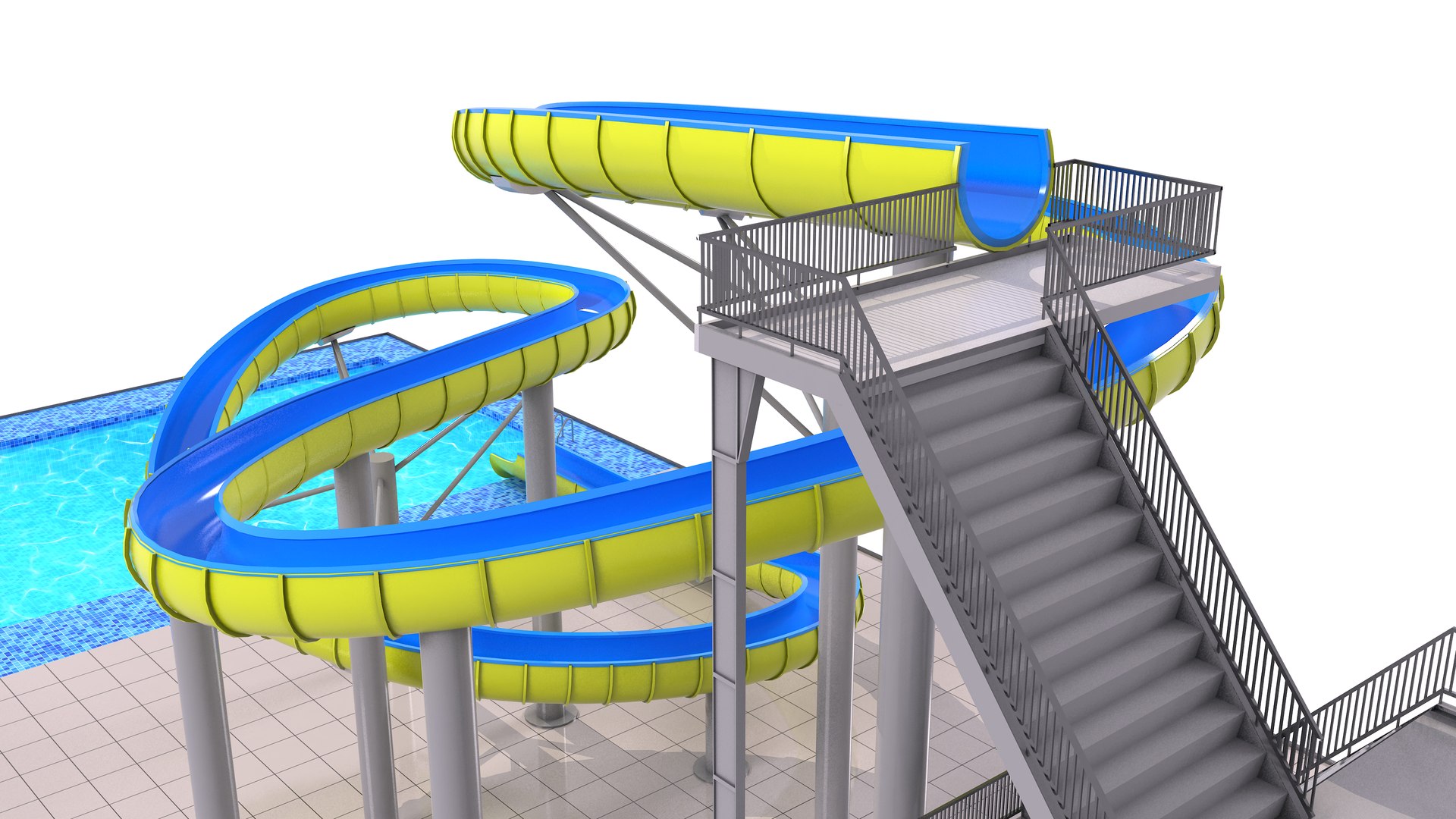 3D Model Water Slide - TurboSquid 1661804