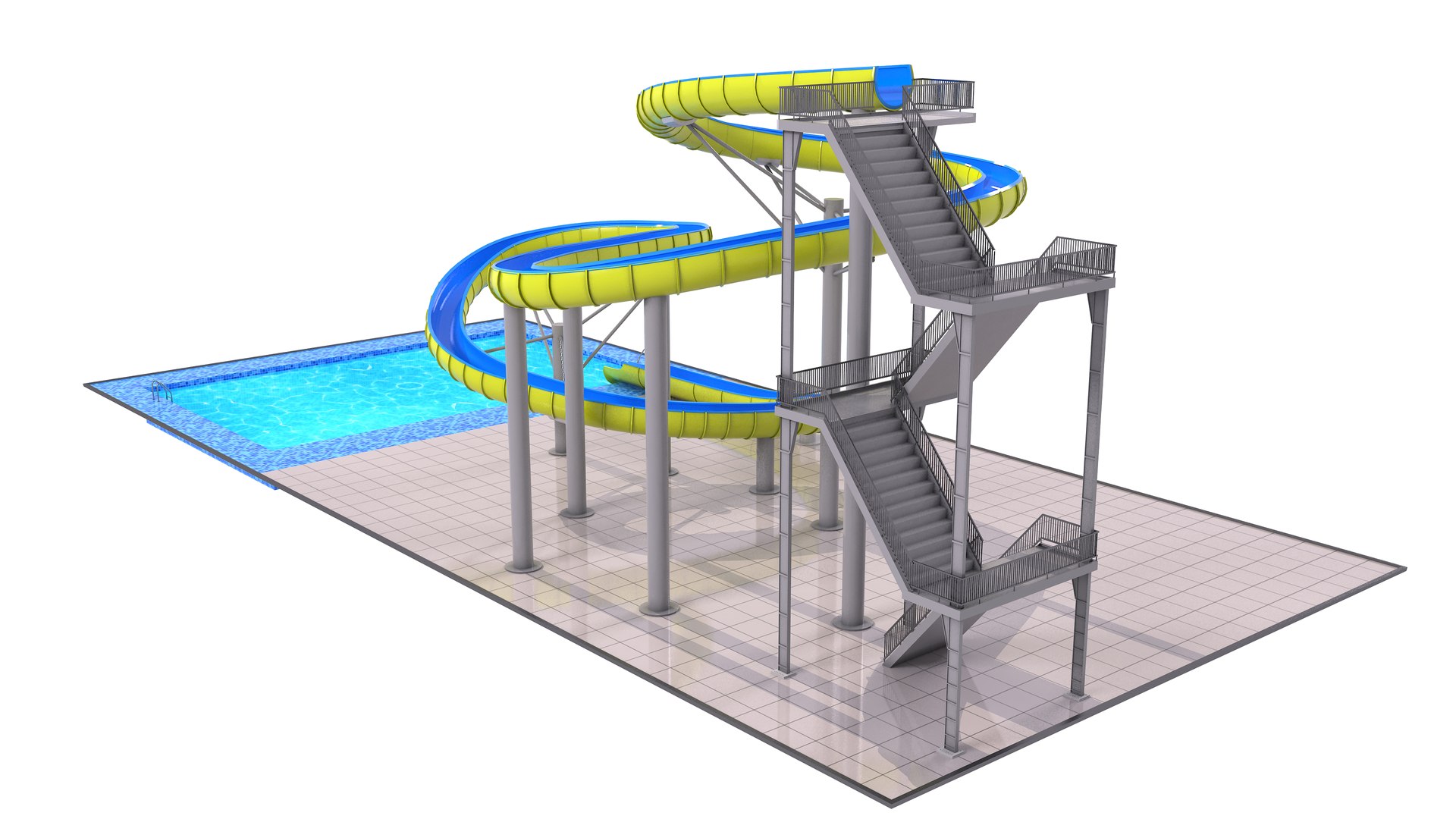 3D Model Water Slide - TurboSquid 1661804