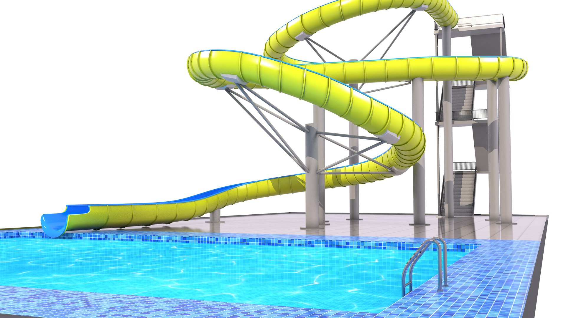 3D Model Water Slide - TurboSquid 1661804