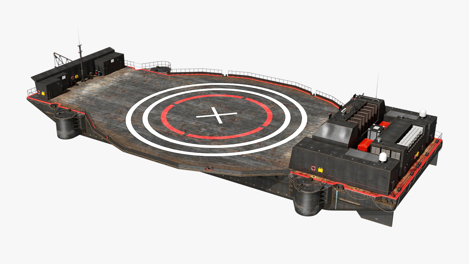 Autonomous Rocket Landing Ship And Orbital Rocket Model - TurboSquid ...