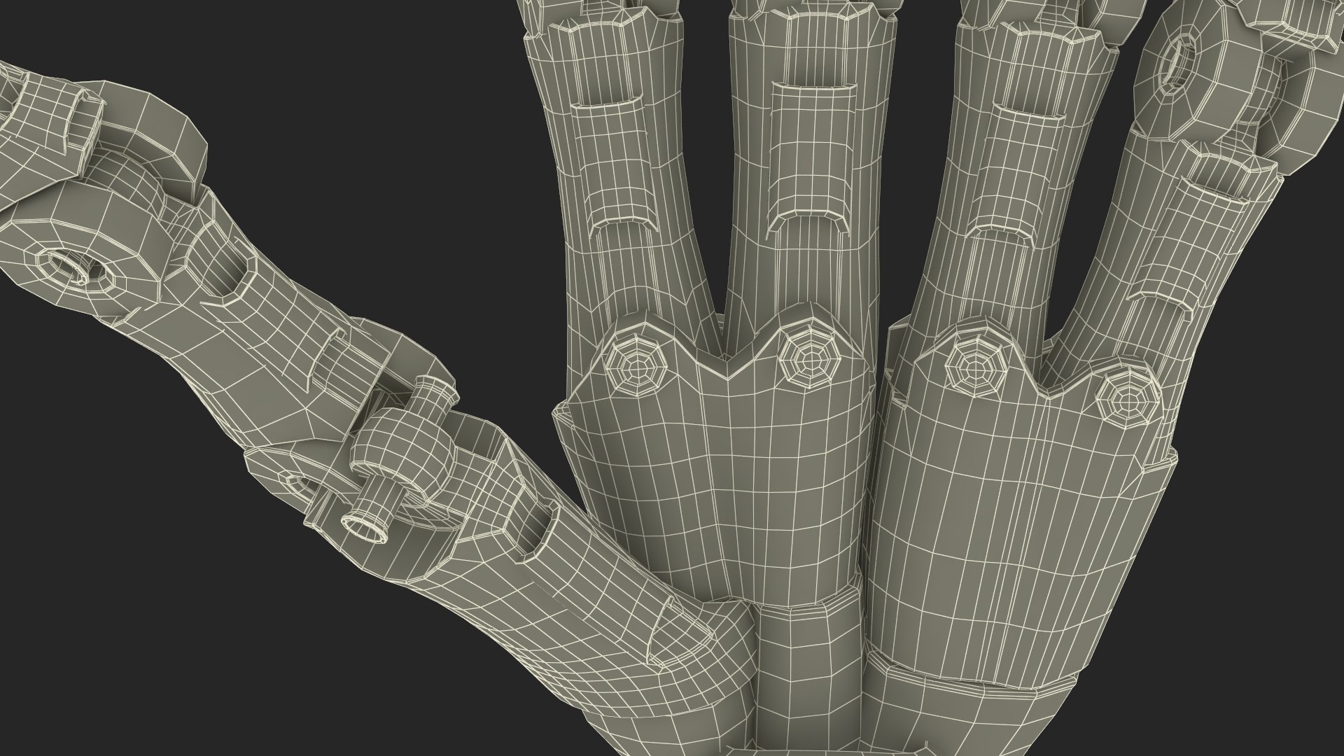 3D Robotic Hand Black - TurboSquid 2234635