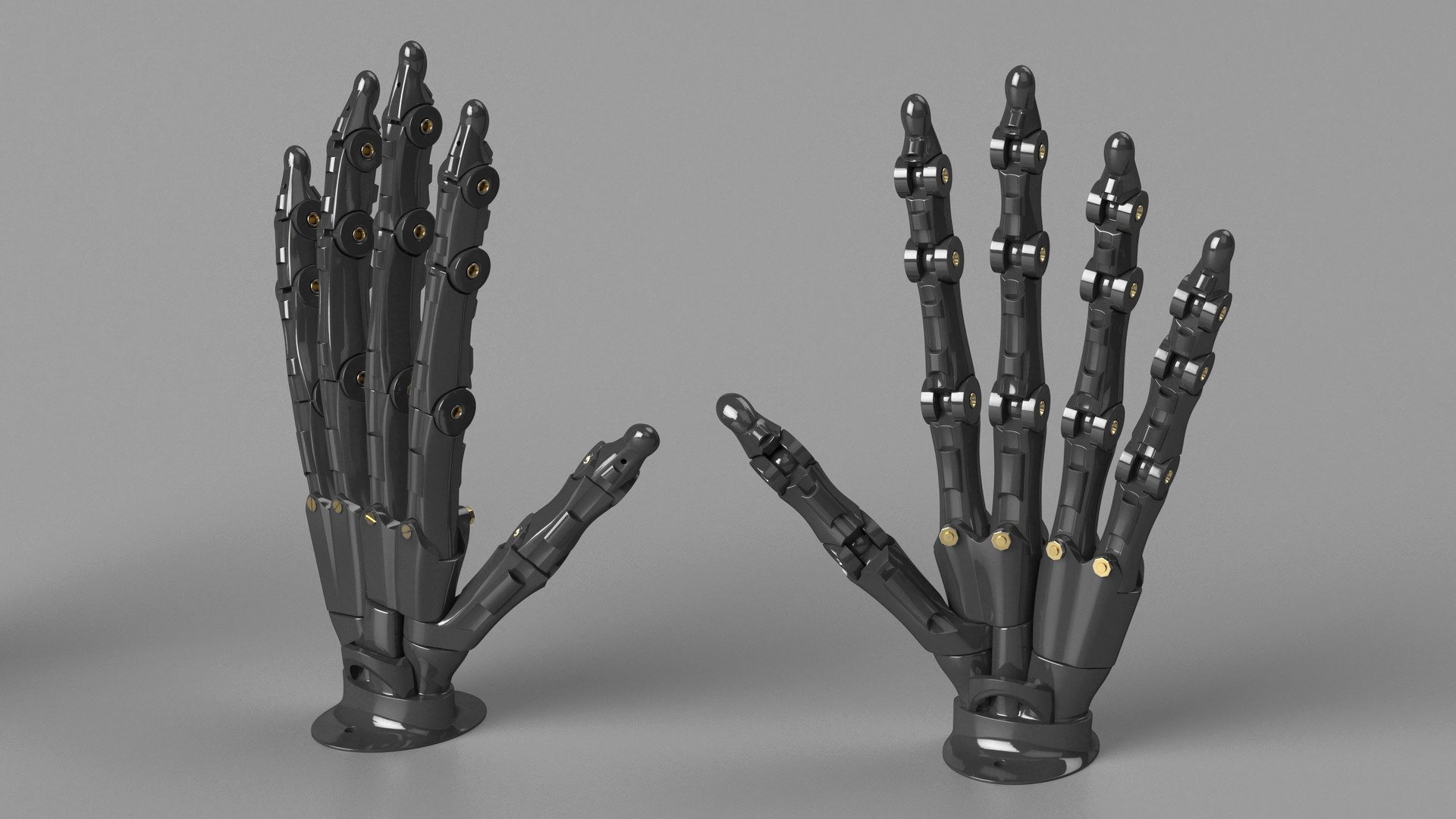 3D Robotic Hand Black - TurboSquid 2234635