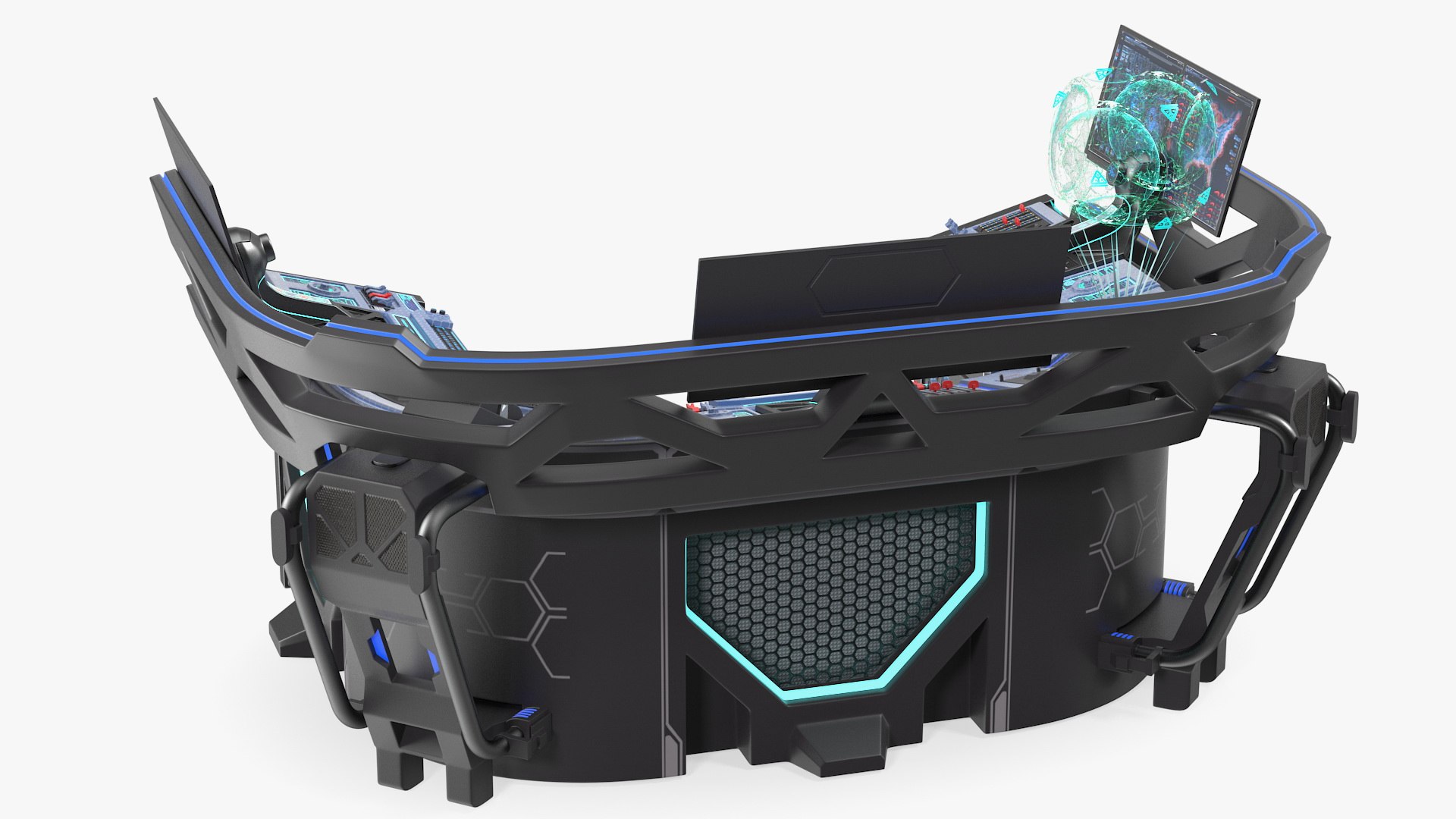 Sci fi hologram control panel 3D - TurboSquid 1652268