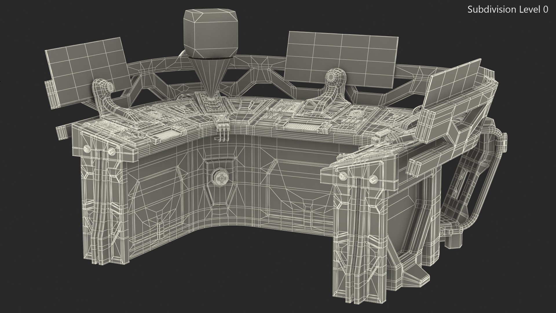 Sci fi hologram control panel 3D - TurboSquid 1652268