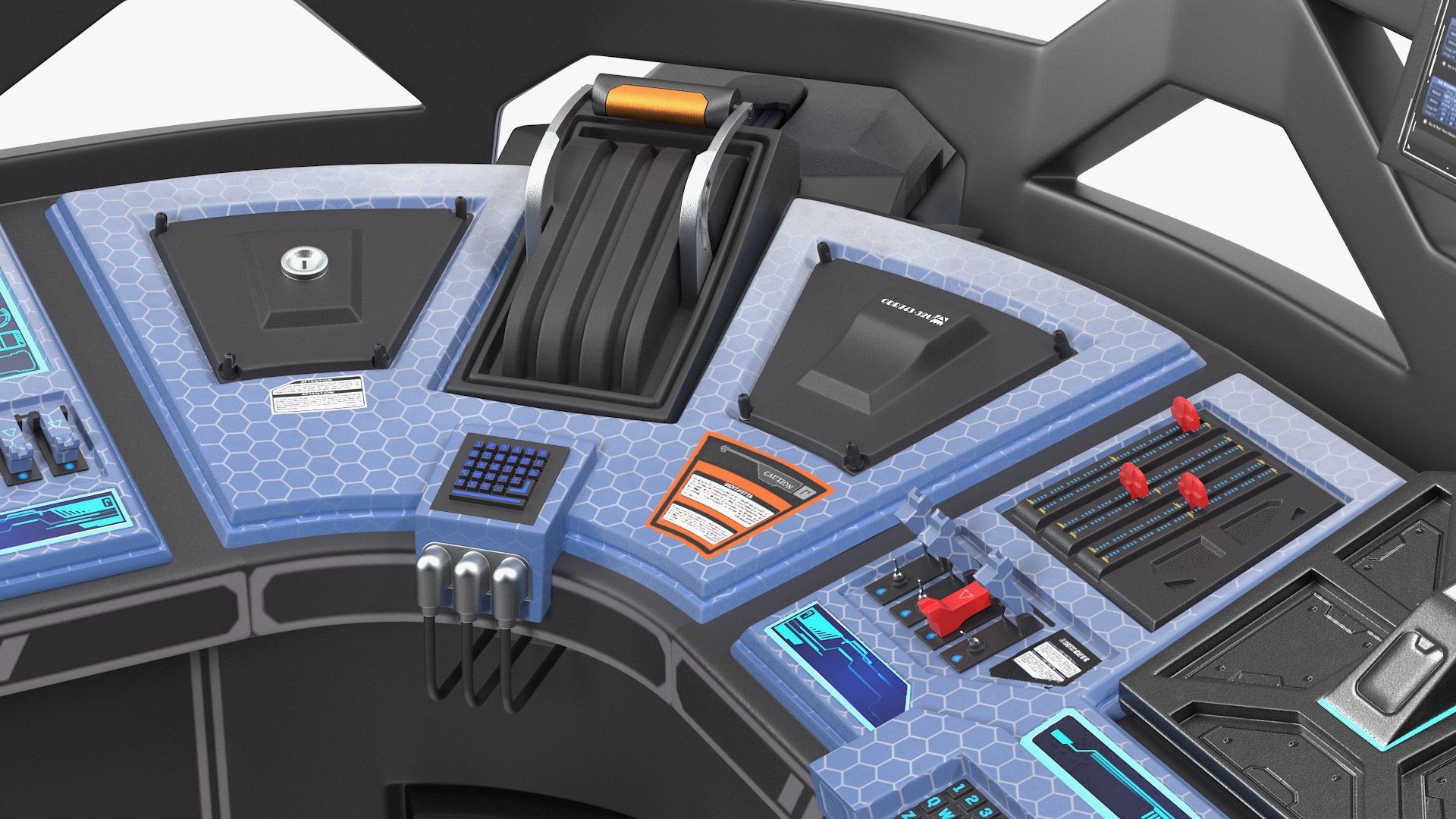 Sci fi hologram control panel 3D - TurboSquid 1652268