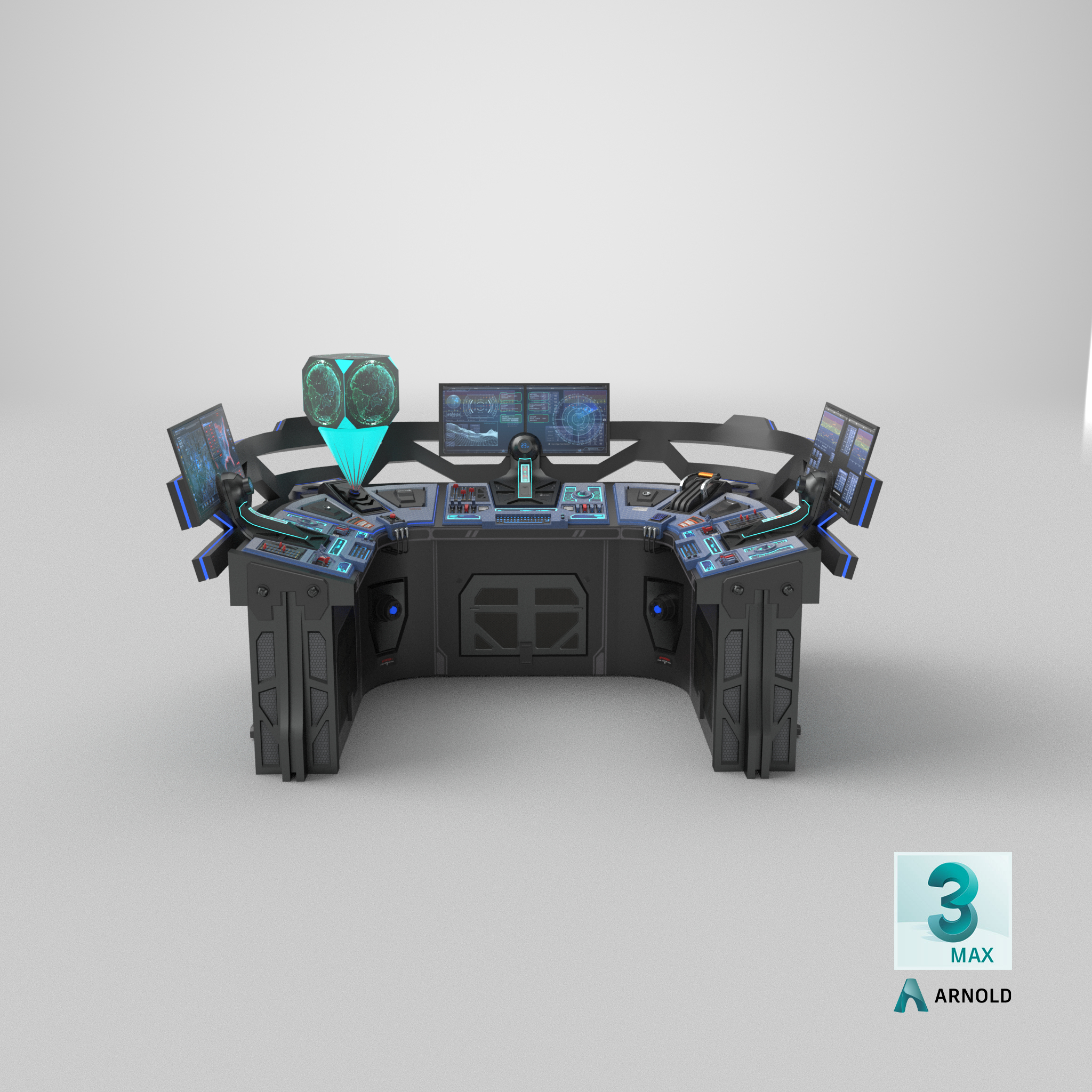 Sci fi hologram control panel 3D - TurboSquid 1652268