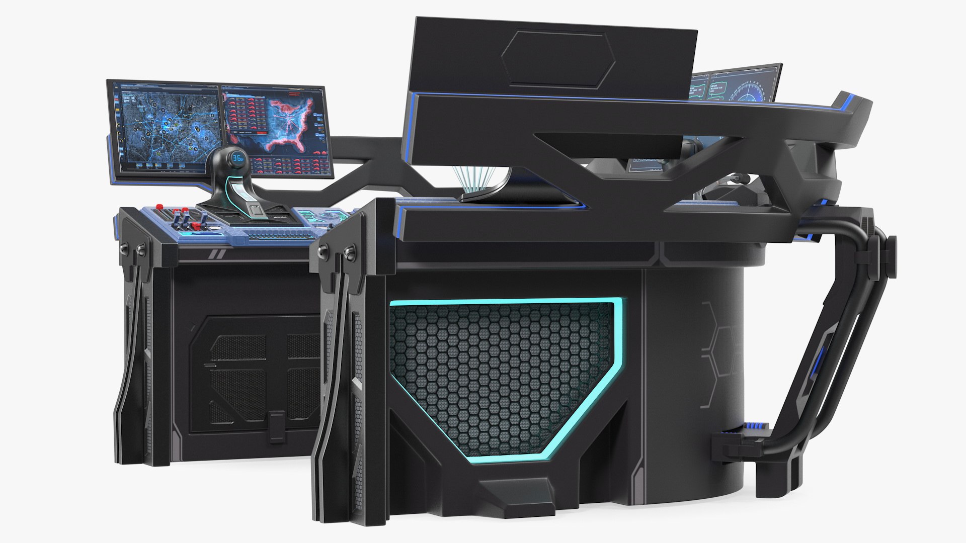 Sci fi hologram control panel 3D - TurboSquid 1652268