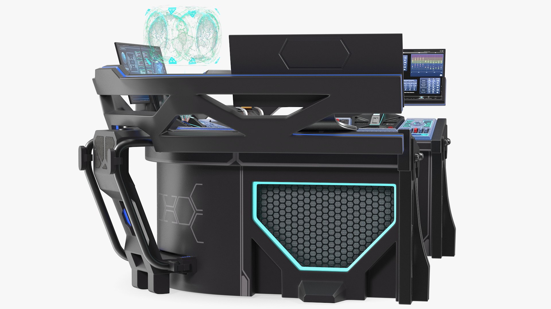 Sci fi hologram control panel 3D - TurboSquid 1652268