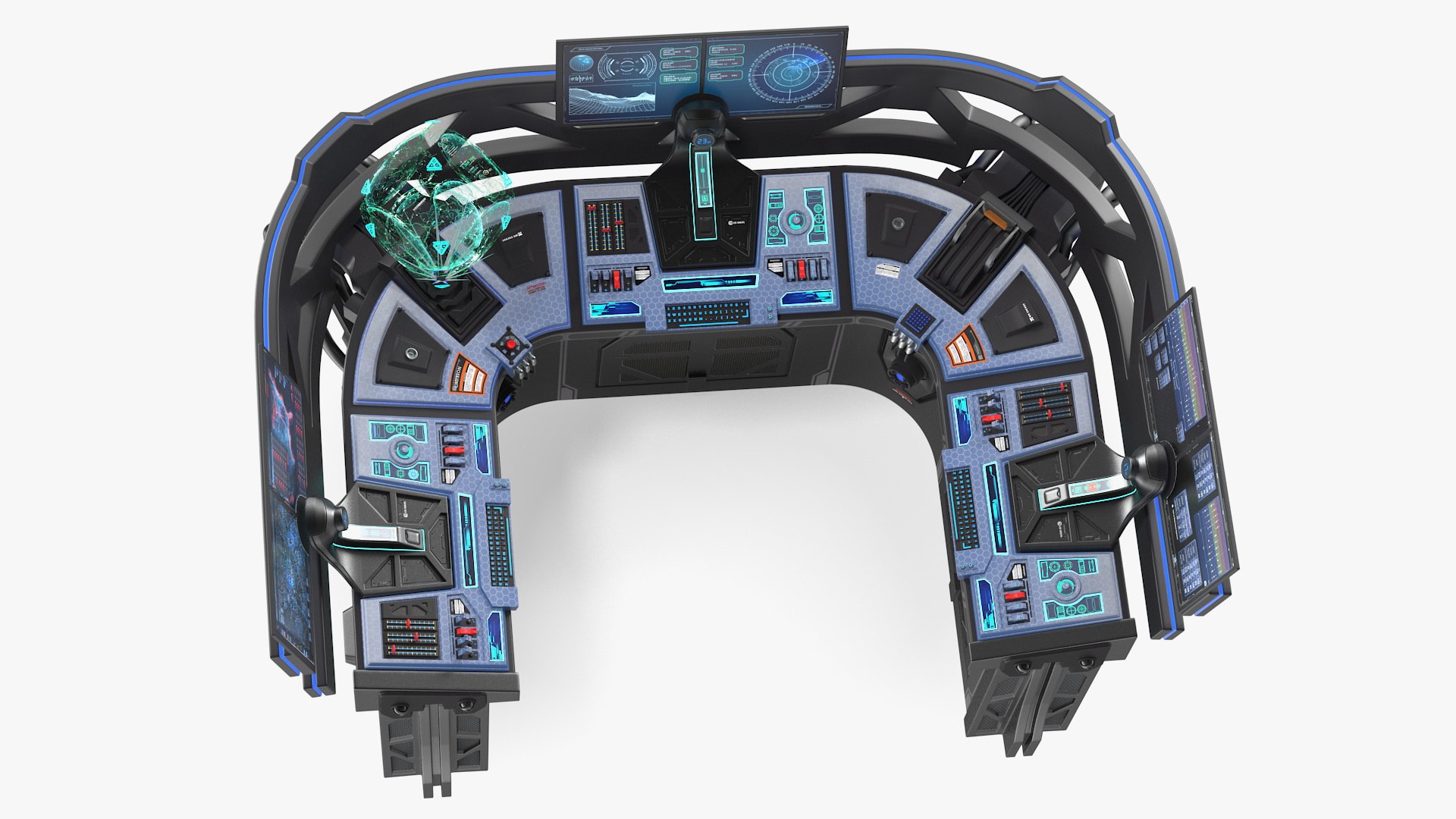 Sci fi hologram control panel 3D - TurboSquid 1652268