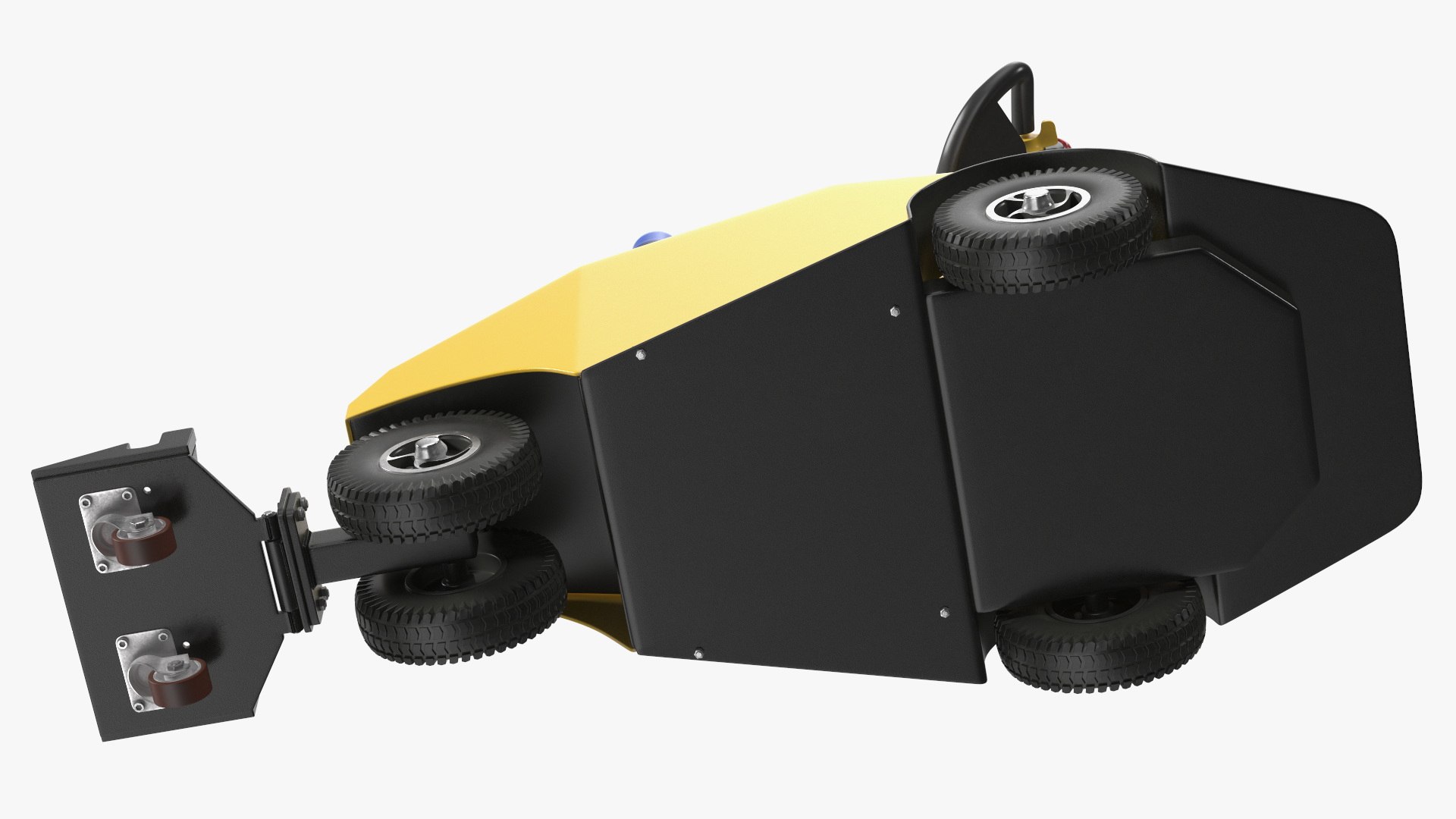 Yellow Electric Trolley Cart Pusher 3D Model - TurboSquid 2094883