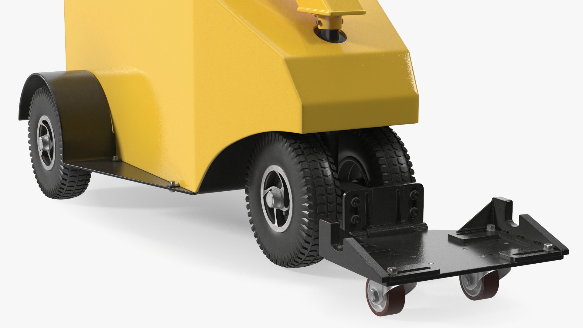 Yellow Electric Trolley Cart Pusher 3D Model - TurboSquid 2094883