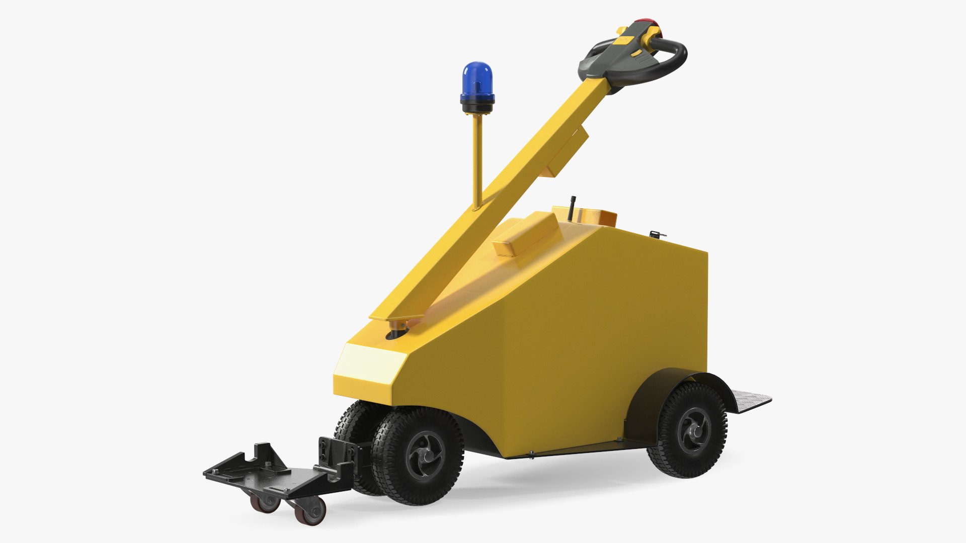 Yellow Electric Trolley Cart Pusher 3D Model - TurboSquid 2094883