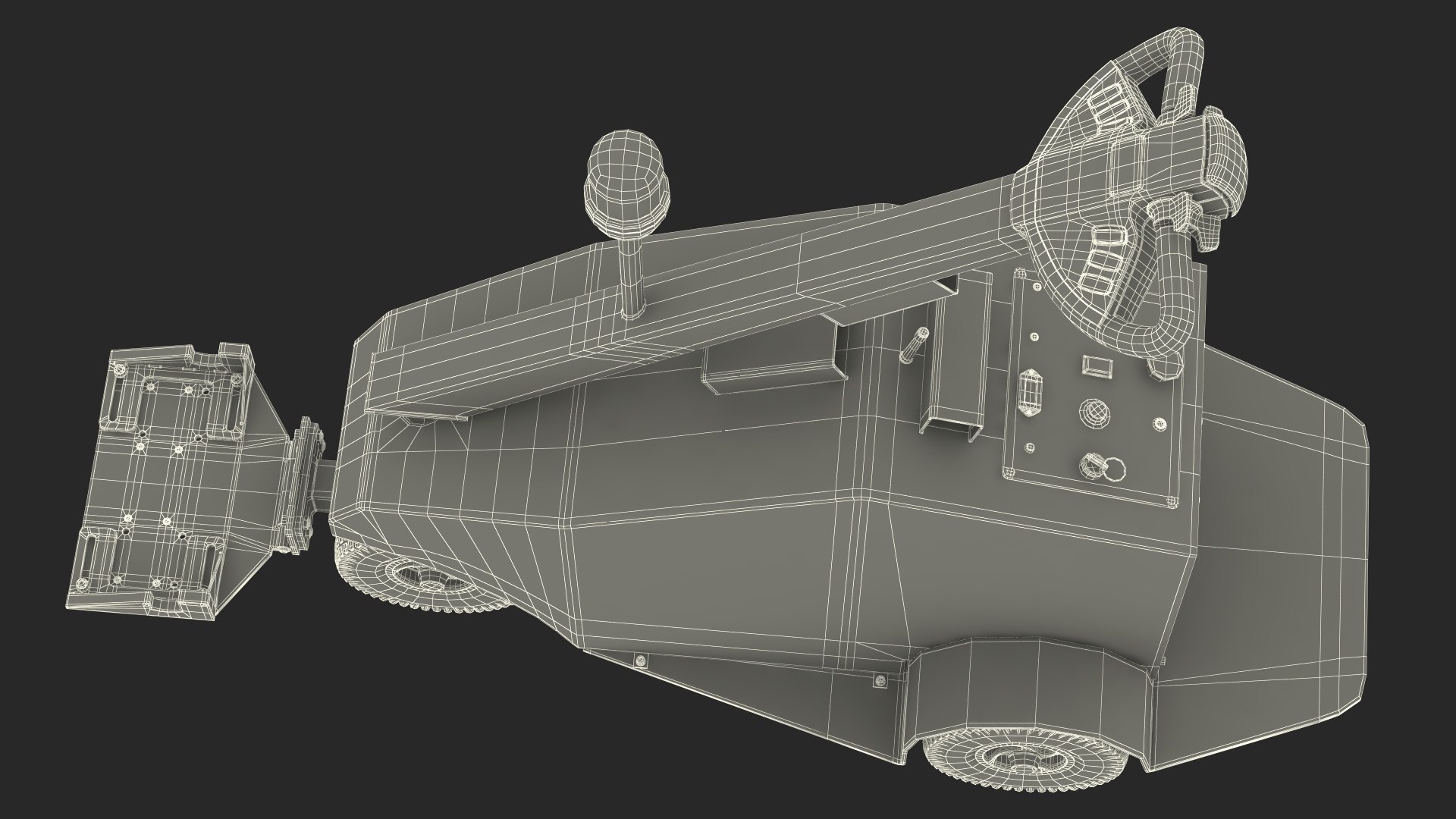 Yellow Electric Trolley Cart Pusher 3D model - TurboSquid 2094883