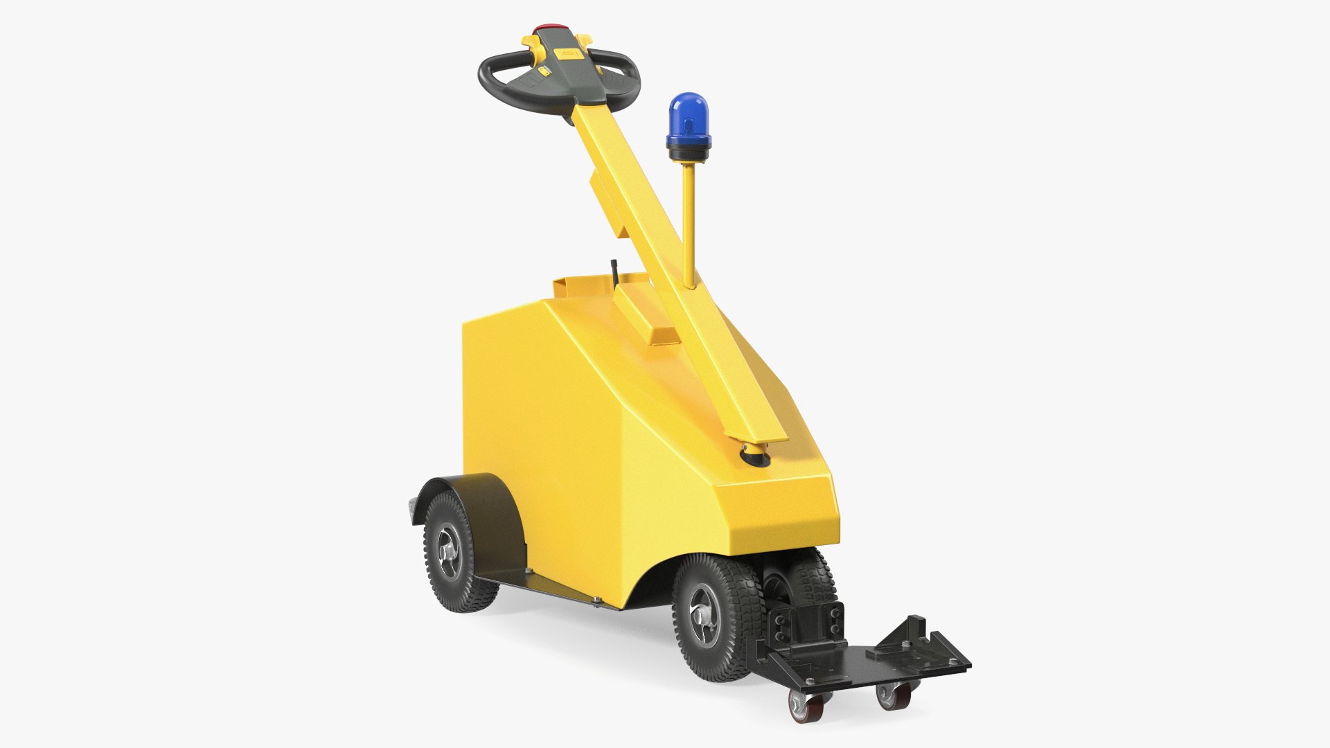 Yellow Electric Trolley Cart Pusher 3D model - TurboSquid 2094883