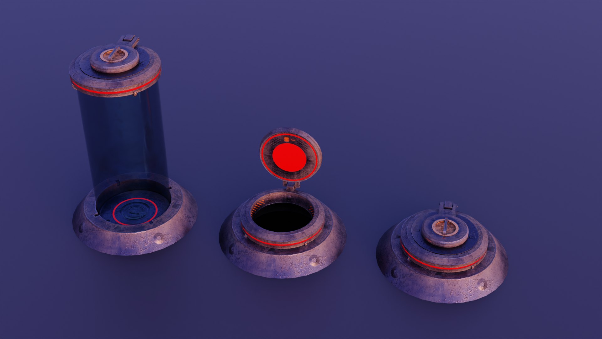 3D Model Sci-fi Pod Capsule Lowpoly - TurboSquid 2018000