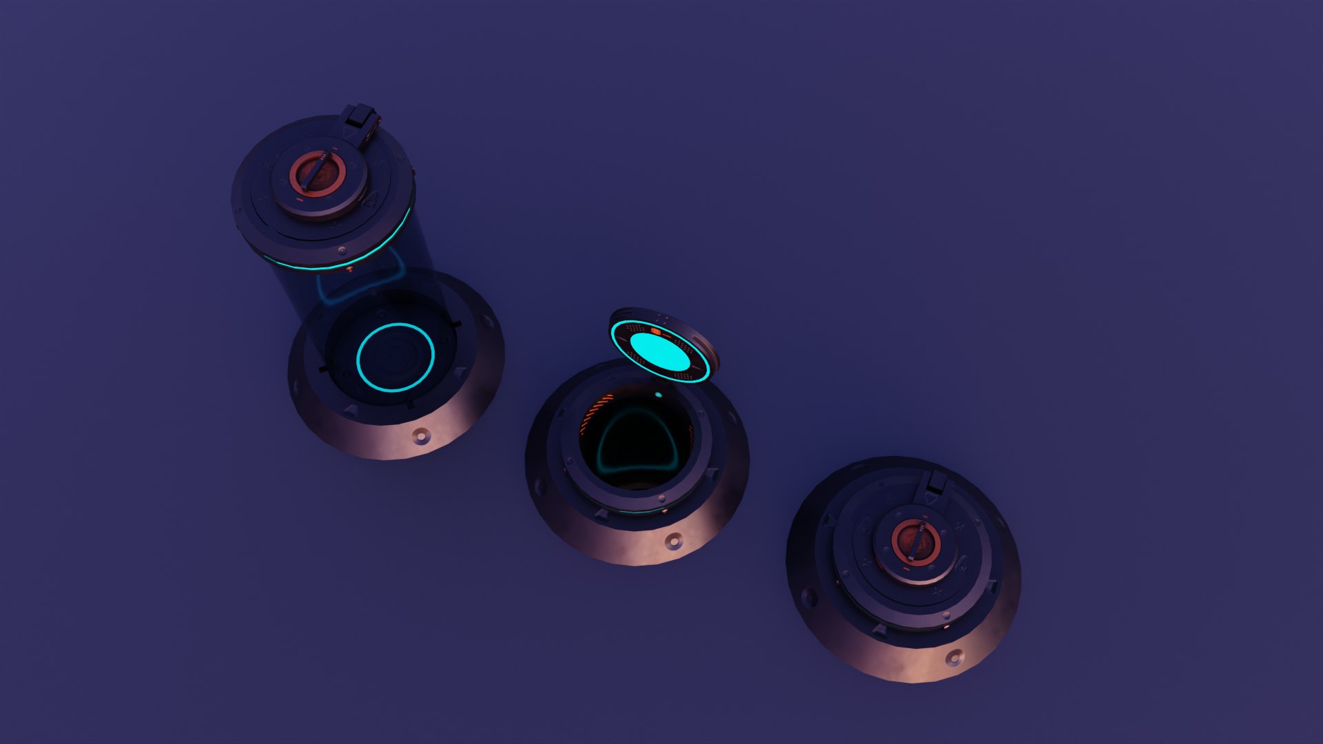 3D Model Sci-fi Pod Capsule Lowpoly - TurboSquid 2018000