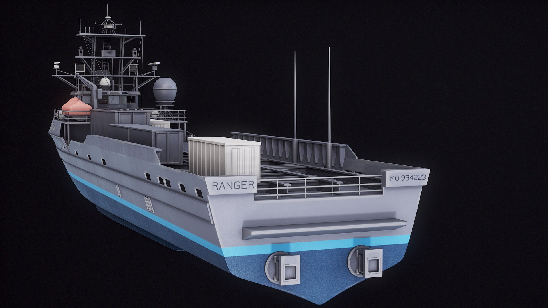 US Navy Ranger Robo-Ship PBR 3D model - TurboSquid 2093220