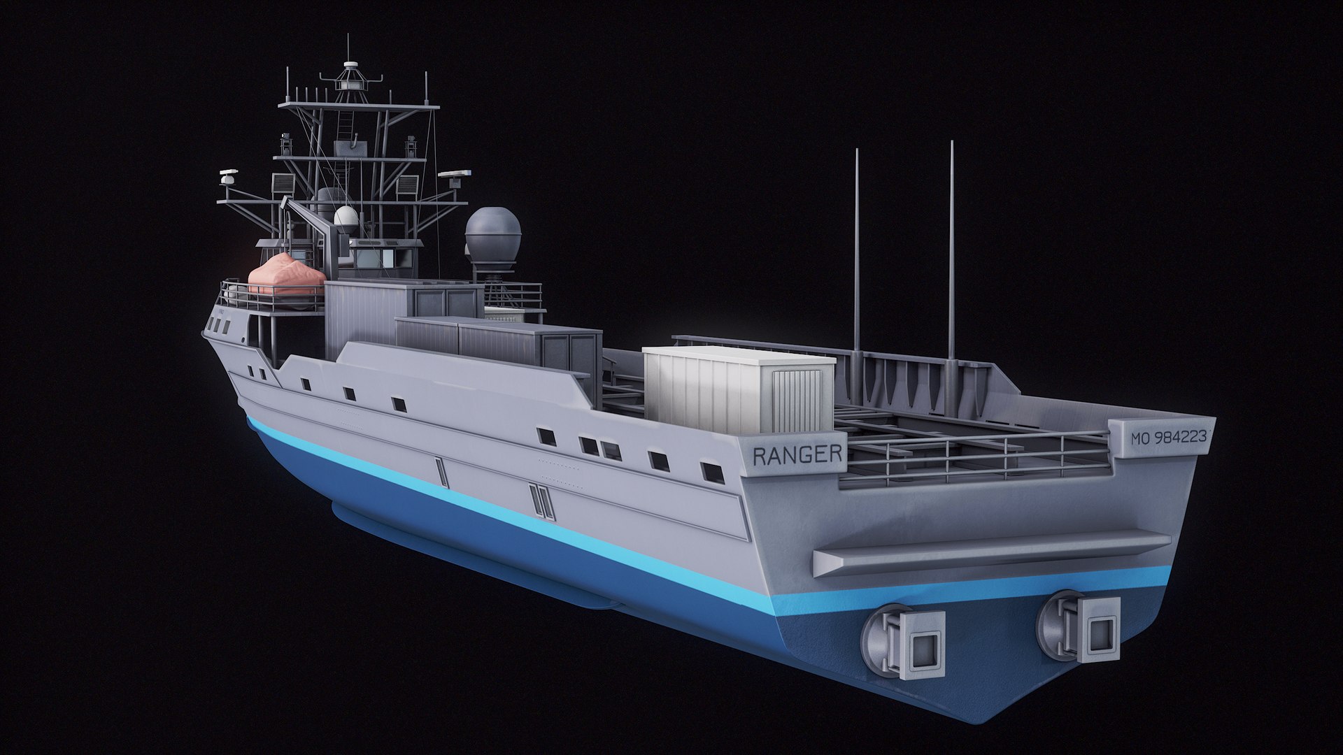 US Navy Ranger Robo-Ship PBR 3D model - TurboSquid 2093220