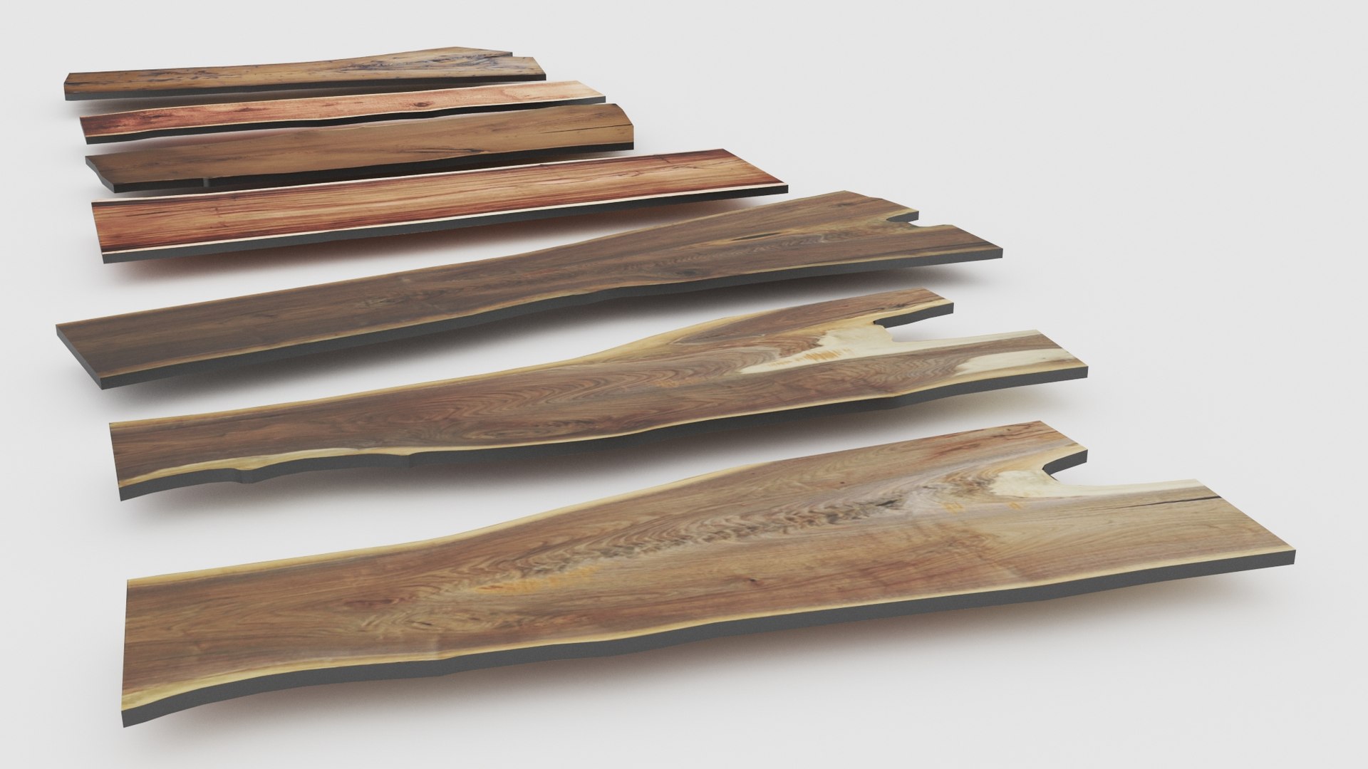 Wood Slabs 3D Model - TurboSquid 1960748