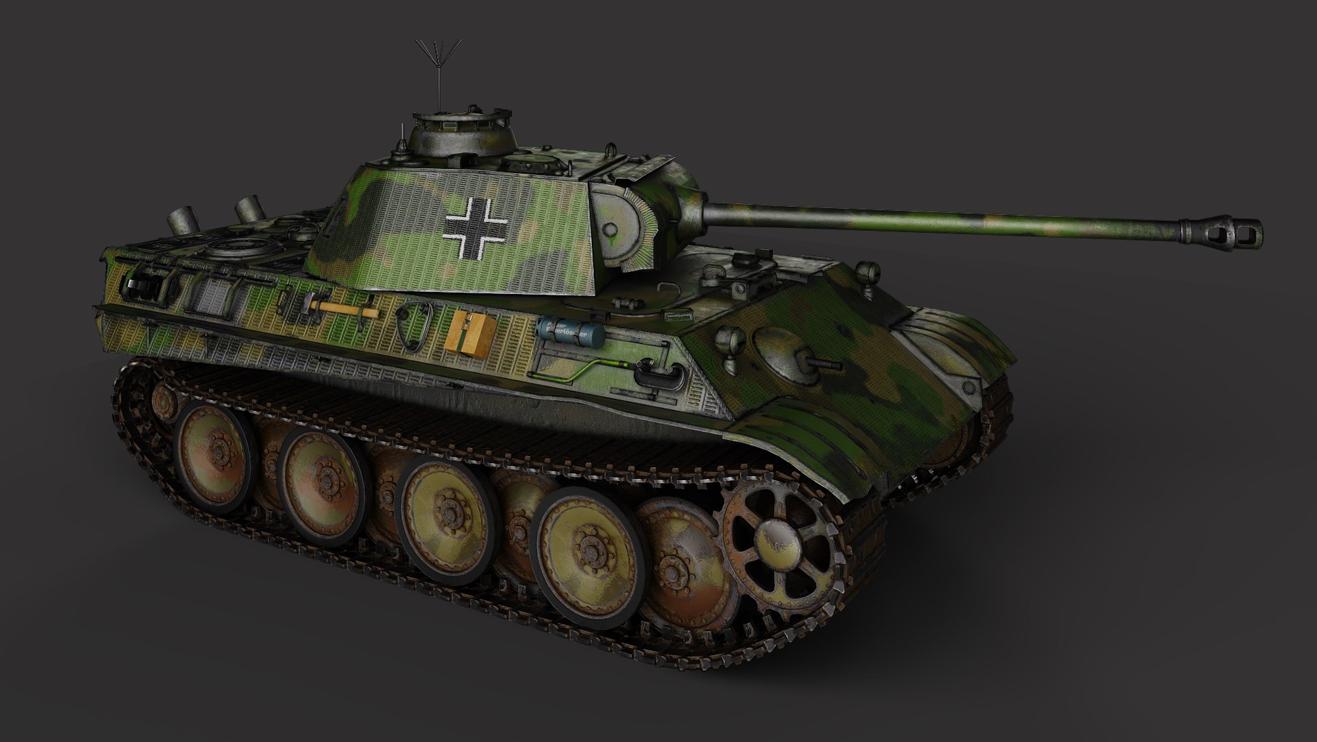 modelo 3d Tanque Pantera PZV - TurboSquid 2136322