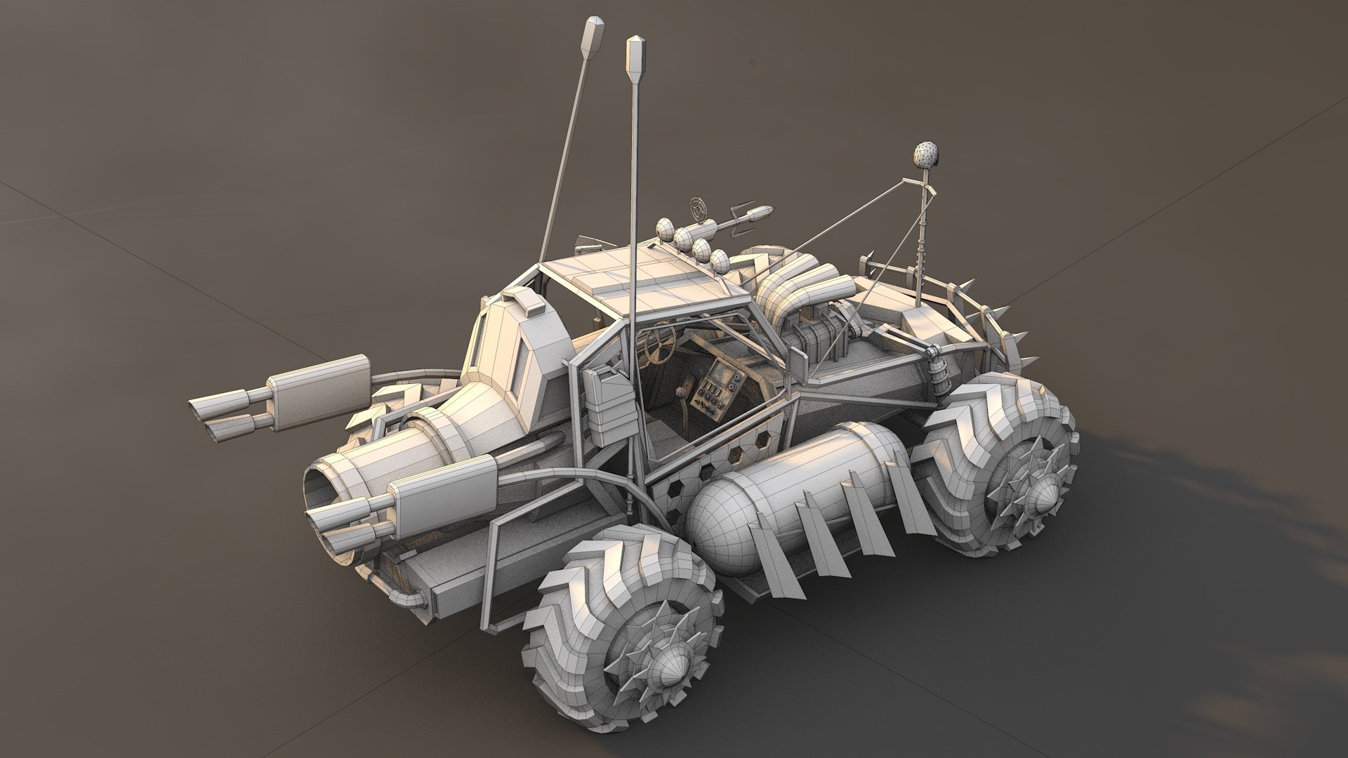 Battle Buggy 3D - TurboSquid 1606253