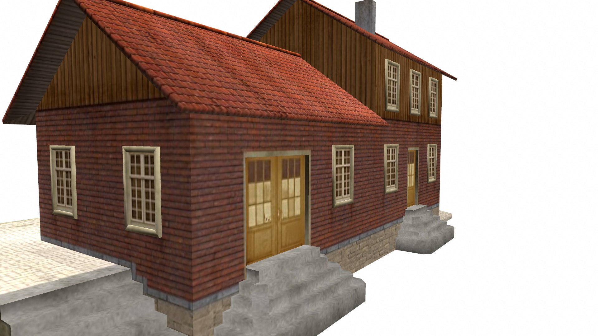 Free Old House Model - TurboSquid 1614025