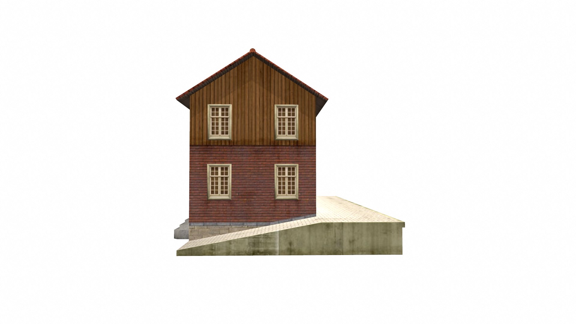 Free Old House Model - TurboSquid 1614025