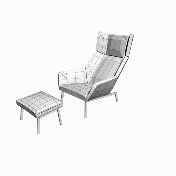 3d bensen park lounge chair