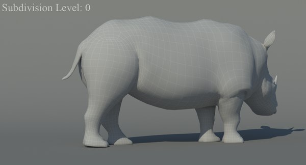 3d model rhino rigged