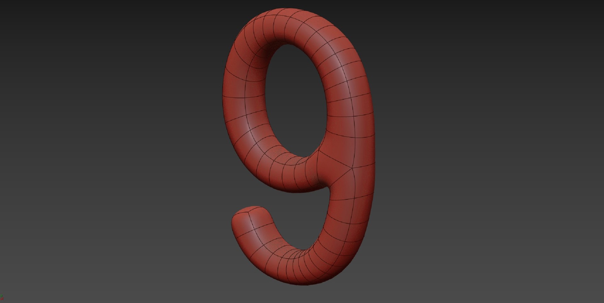 Number 9 Gold 3D Model - TurboSquid 1866352