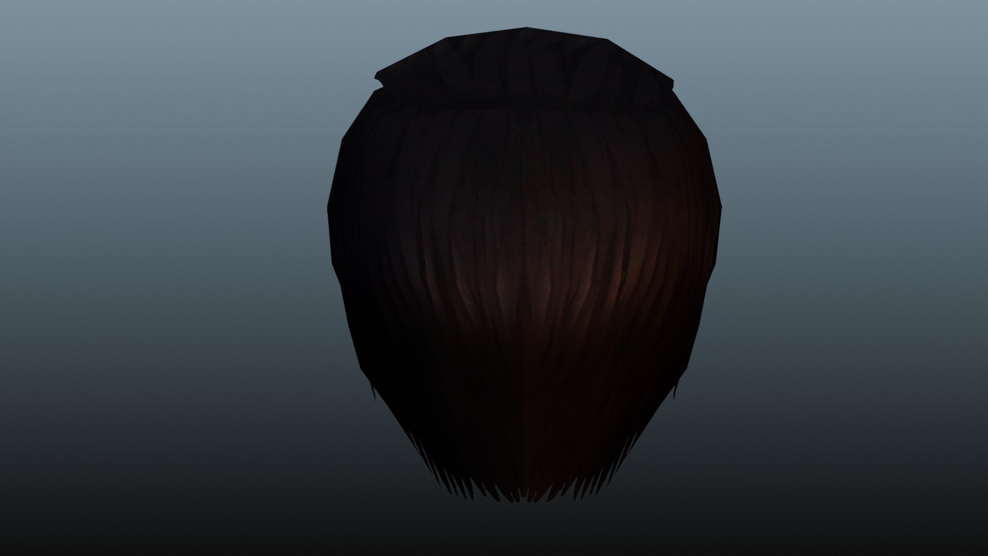 3D Female Hair Low Poly 3 Color - TurboSquid 2115490