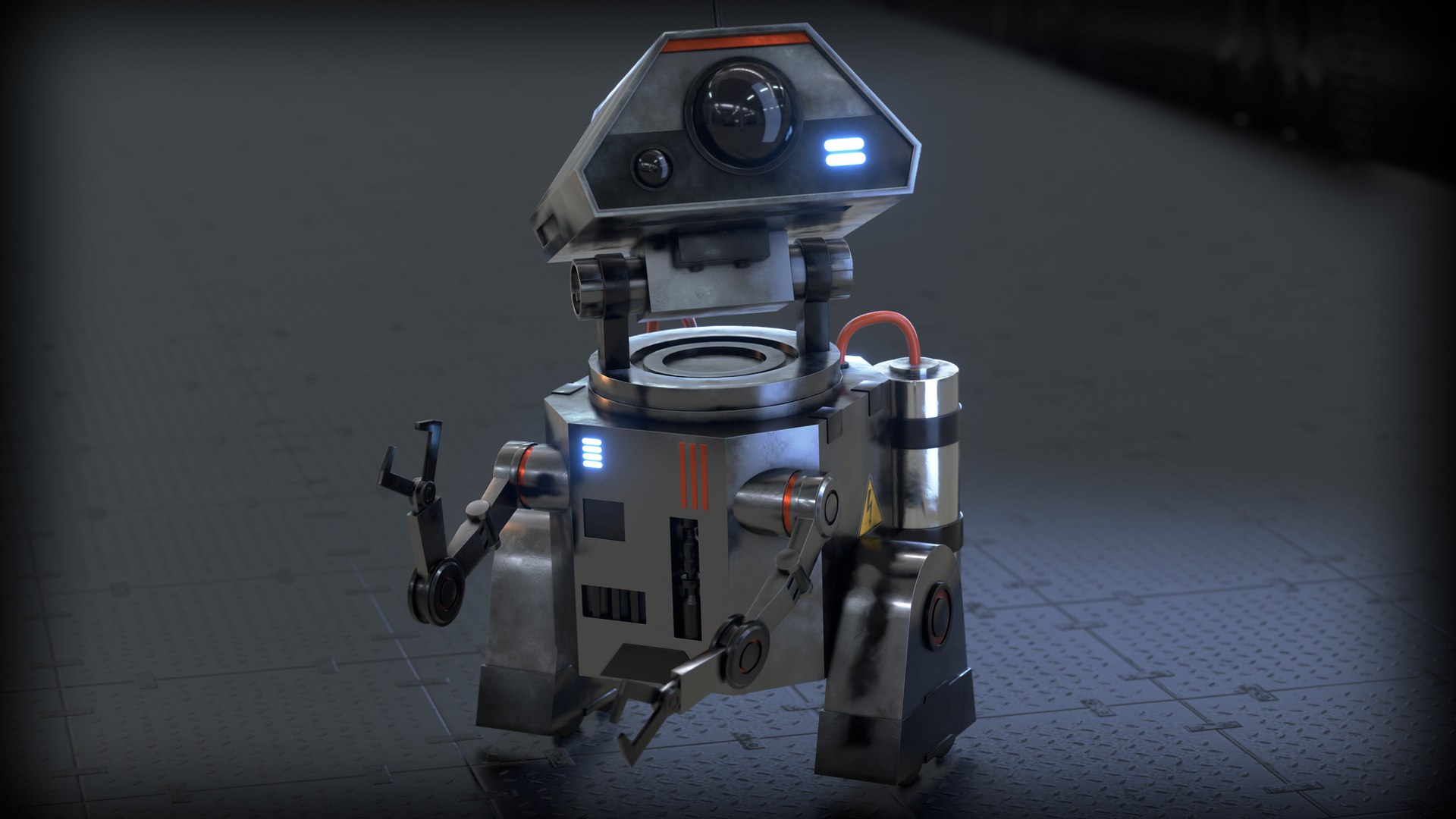 3D Sci-Fi Worker Robot - TurboSquid 1835393