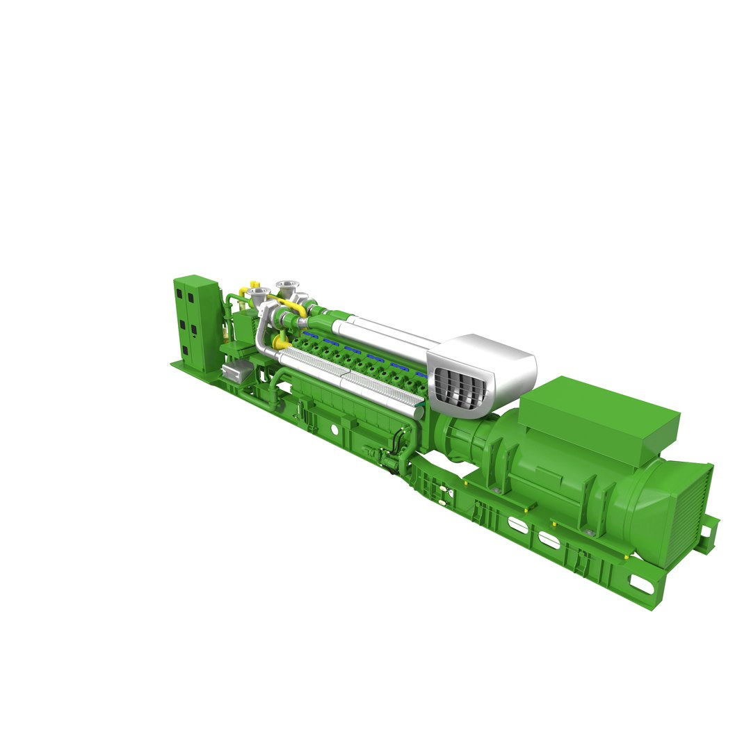3D Gas Turbine Generator Model - TurboSquid 1247669
