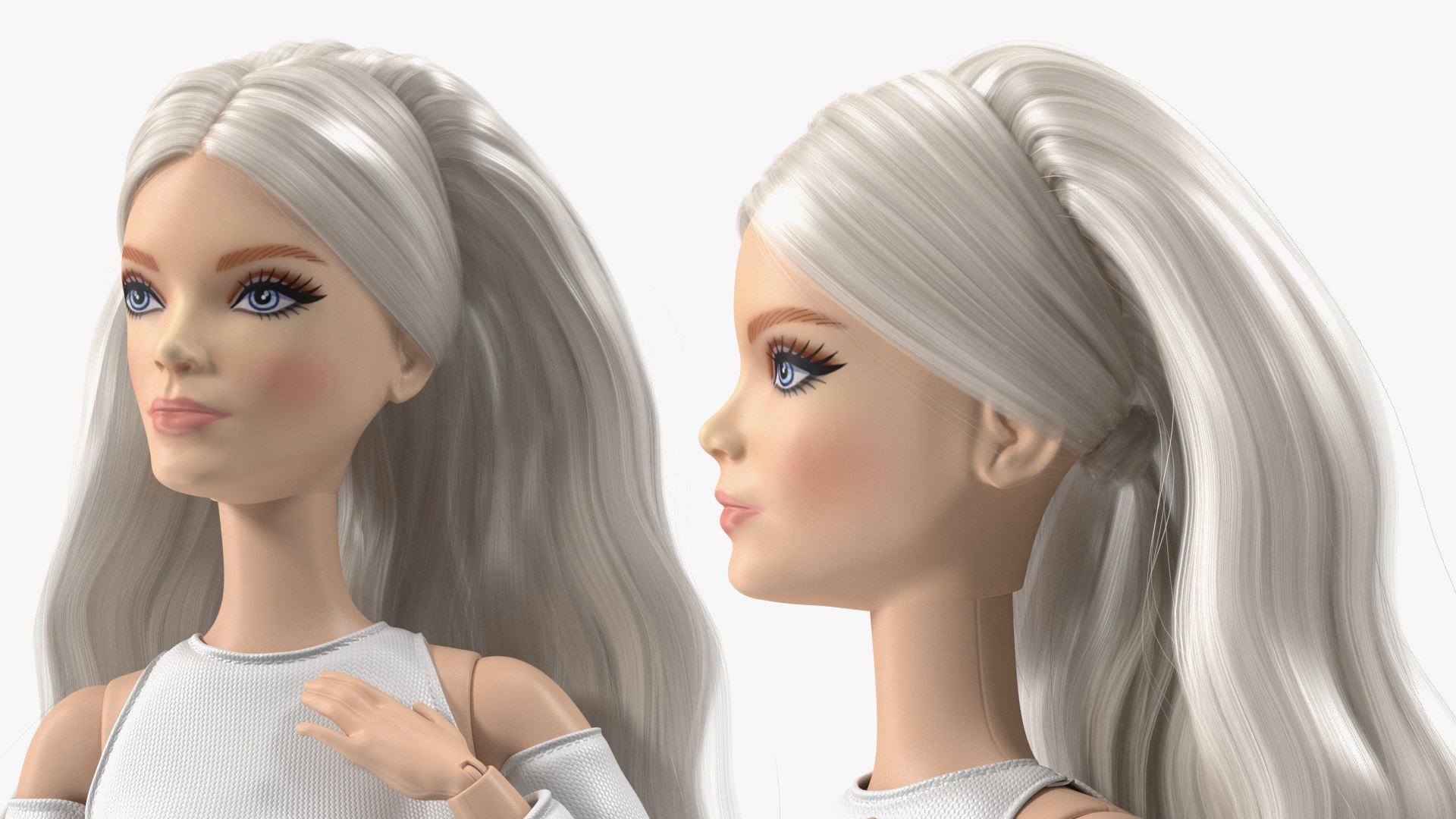 3D Barbie Doll With Long Hair - TurboSquid 1988196
