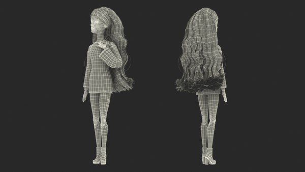 Barbie Doll With Long Hair3Dモデル - TurboSquid 1988196