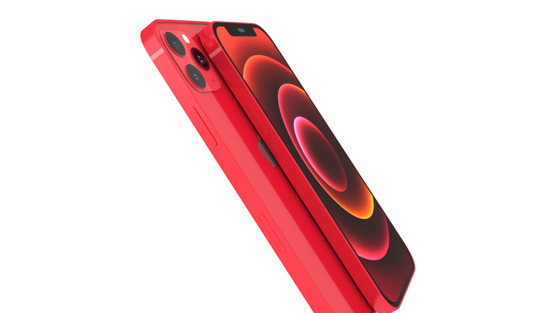 3D Apple Iphone 12 Red - TurboSquid 1638208